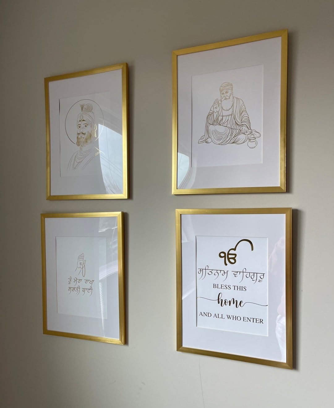 Punjabi Foil Prints, Punjabi Prints, Punjabi Wall Decor, Sikhi Prints ...