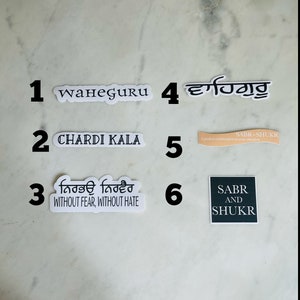 Punjabi/ Sikhi Sticker Pack- 10 in a Pack - Etsy