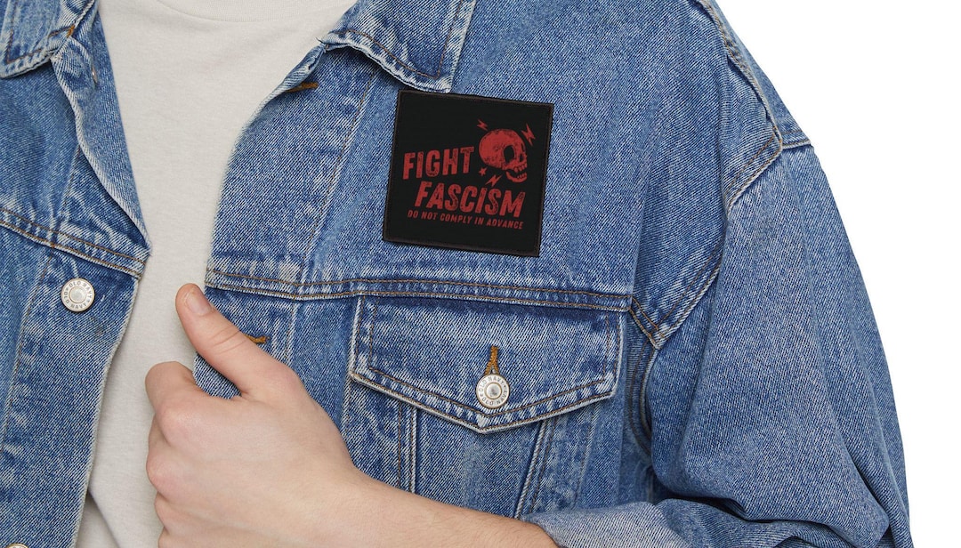 Fight Fascism Punk Patch Vegan Punk 3 Inch Antifa Patches Anti Nazi ...