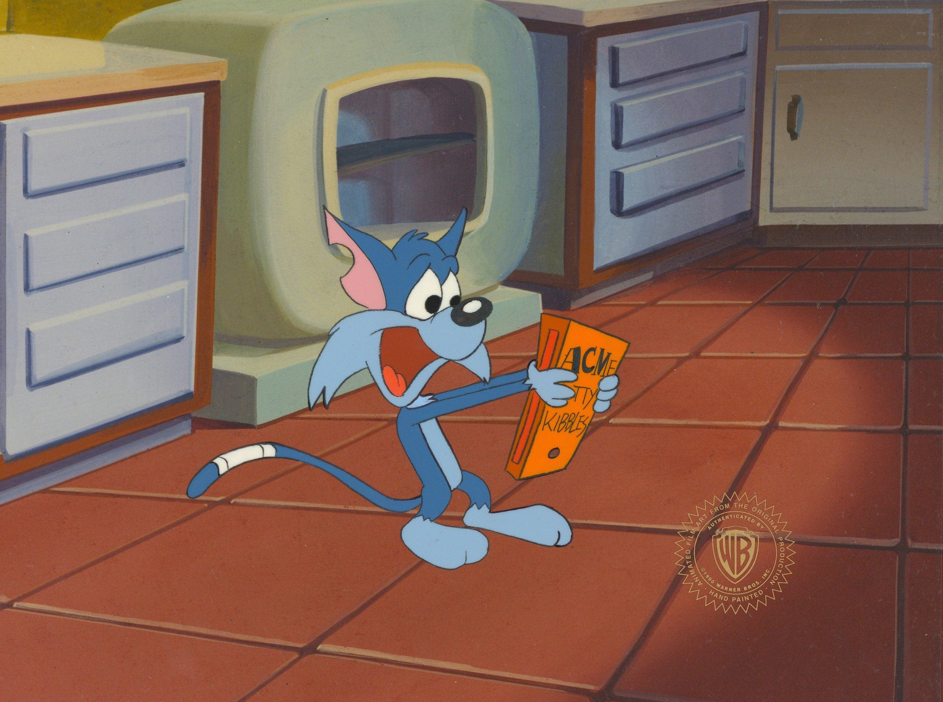 Tiny Toons Original Production Cel: Furball - Etsy