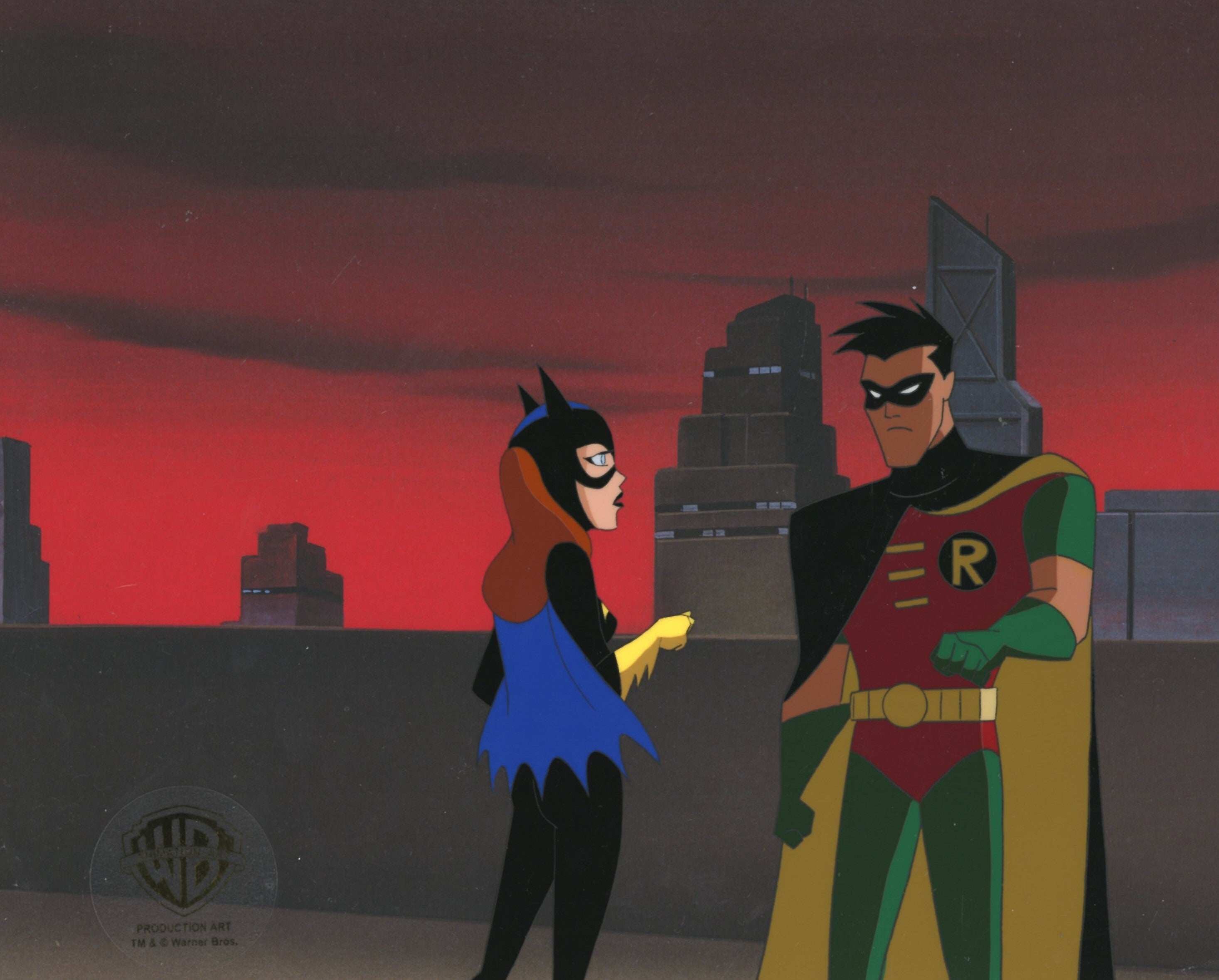 Batgirl And Robin Kissing
