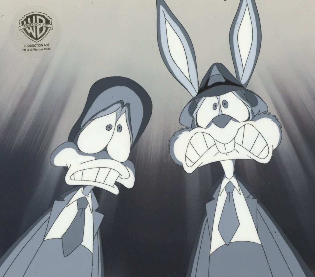 Tiny Toons Original Production Cel With Matching Drawing: Plucky Duck ...