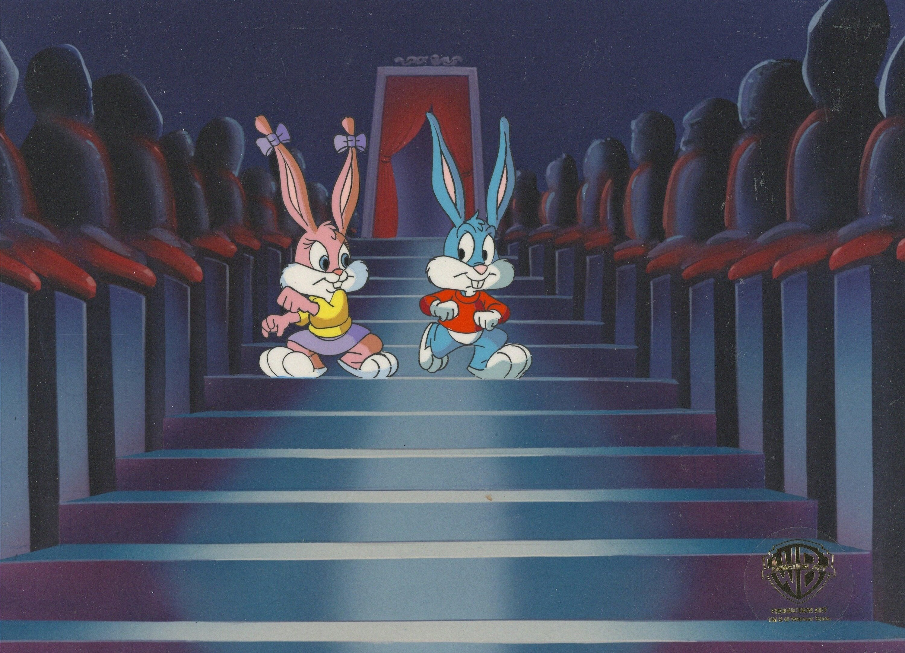 Tiny Toons Original Production Cel: Buster Bunny and Babs Bunny - Etsy