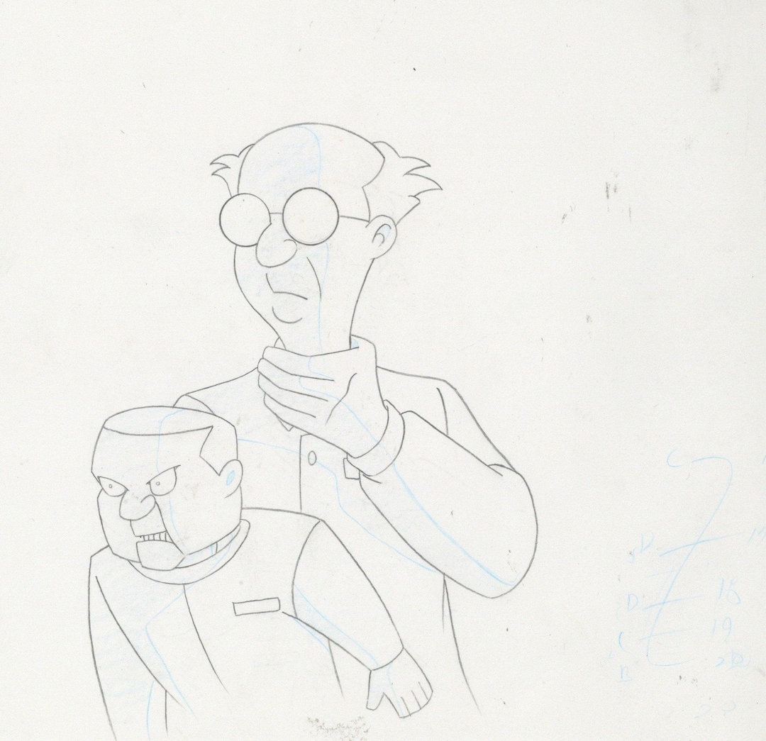Batman the Animated Series Original Production Drawing: Ventriloquist ...