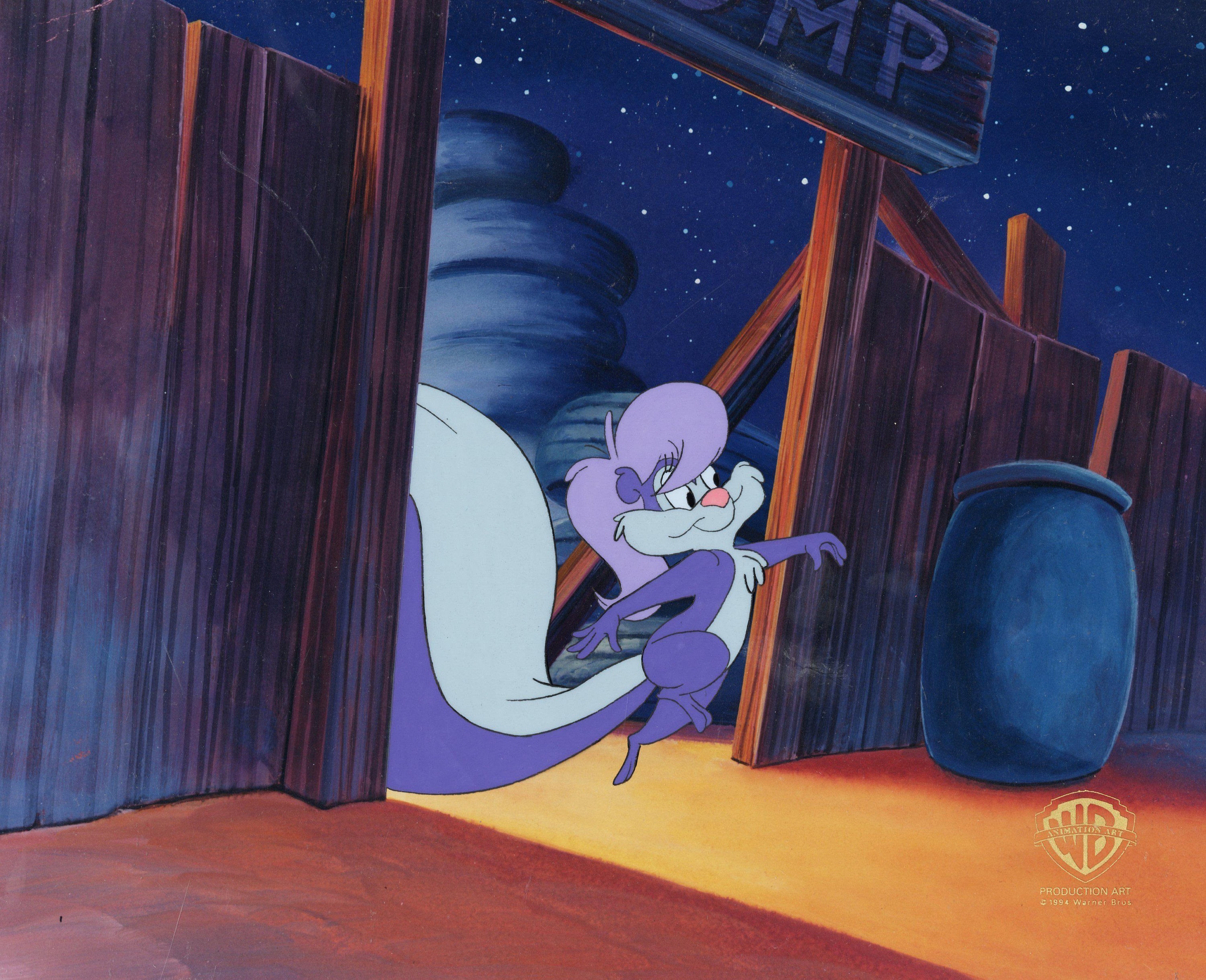 Tiny Toons Original Production Cel Fifi La Fume Etsy