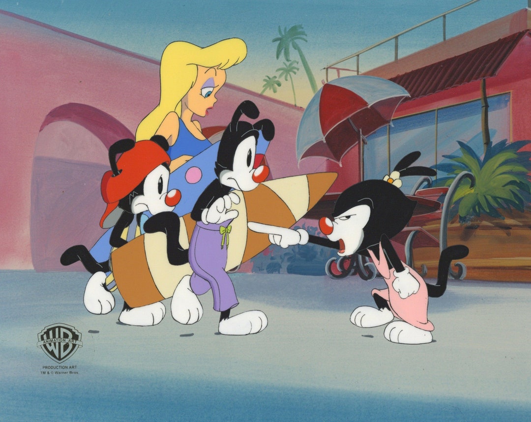 Animaniacs Original Production Cel: Nurse, Yakko, Wakko, and Dot - Etsy