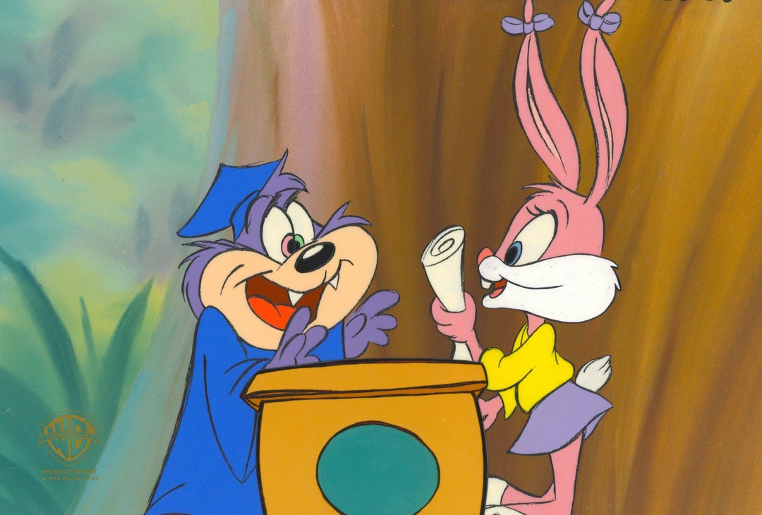 Tiny Toons Original Production Cel: Babs Bunny and Dizzy Devil - Etsy