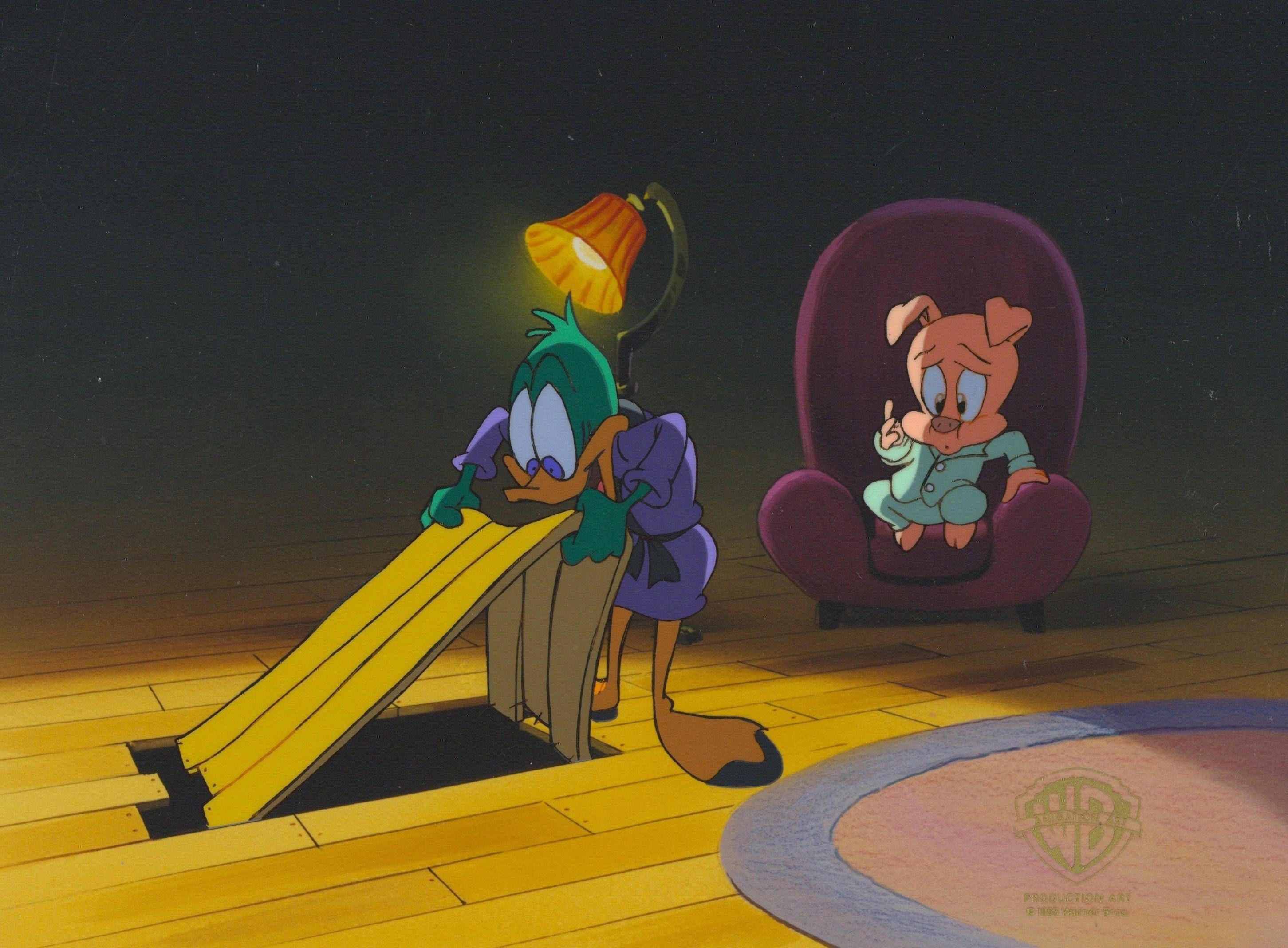 Tiny Toons Original Production Cel: Hamton J. Pig and Plucky Duck - Etsy