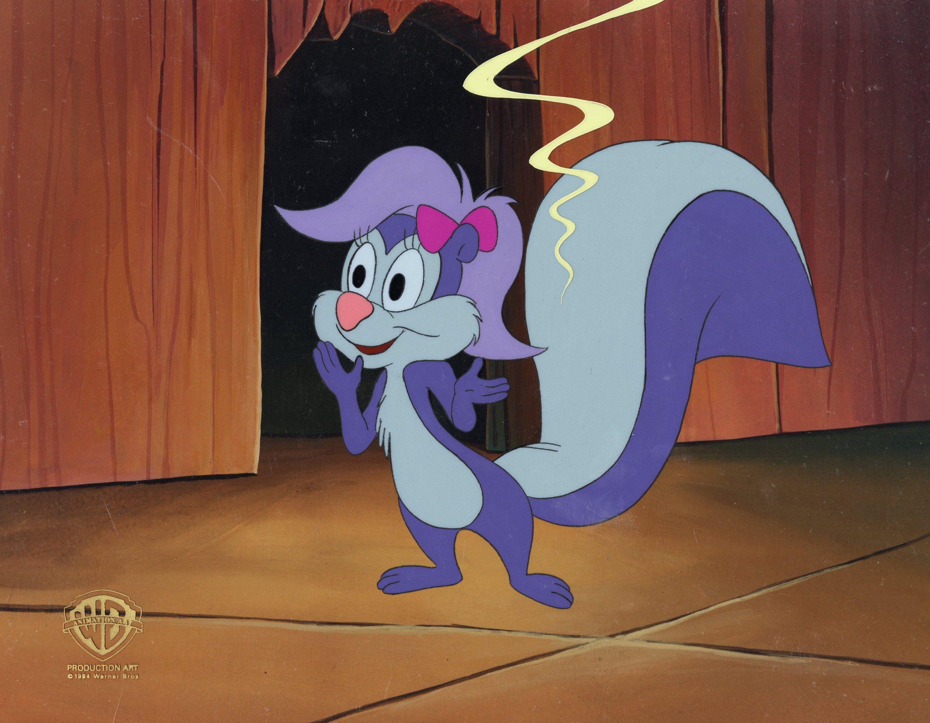 Tiny Toons Original Production Cel Fifi La Fume Etsy