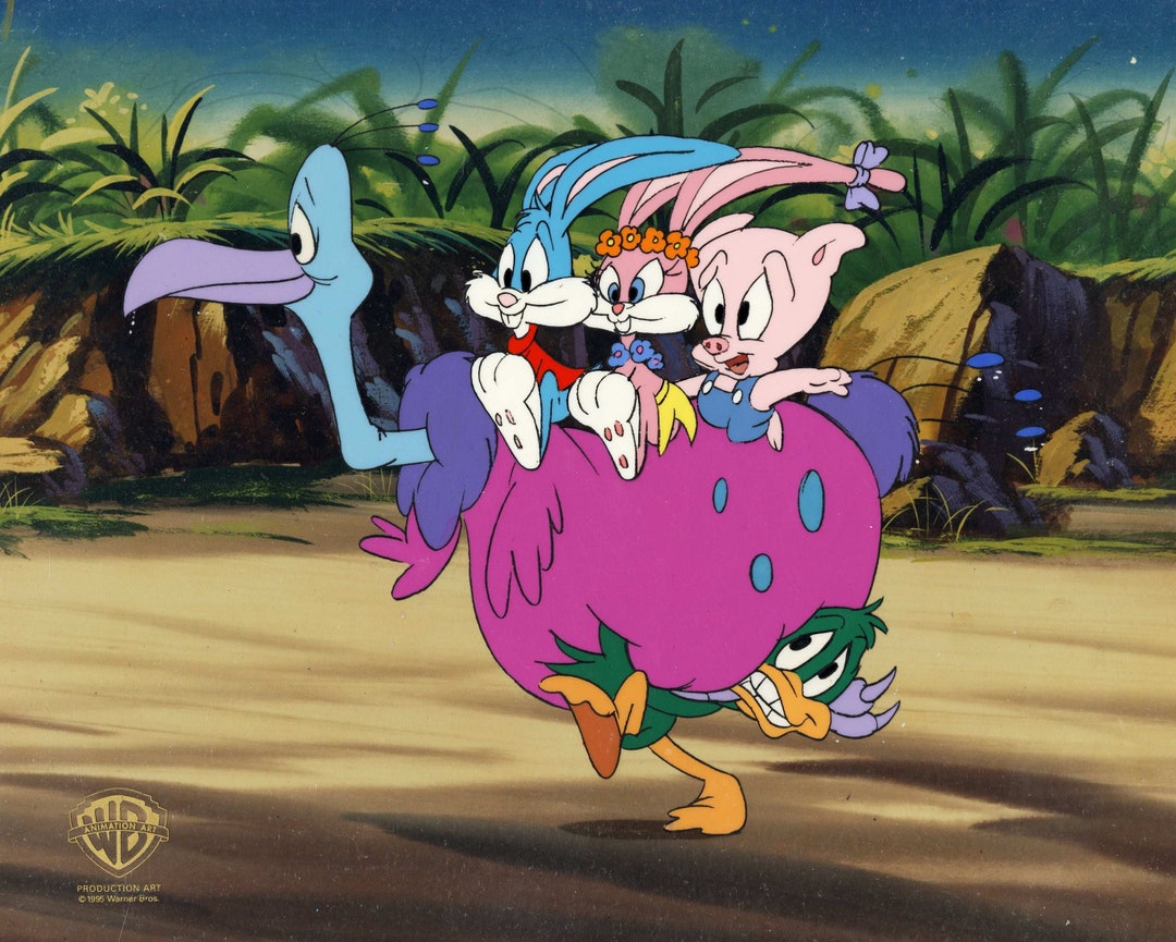 Tiny Toons Original Production Cel: Buster, Babs, Hamton J. Pig - Etsy