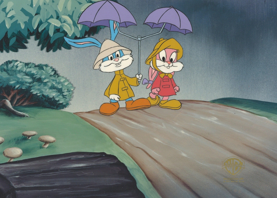 Tiny Toons Original Production Cel: Buster Bunny and Babs Bunny - Etsy
