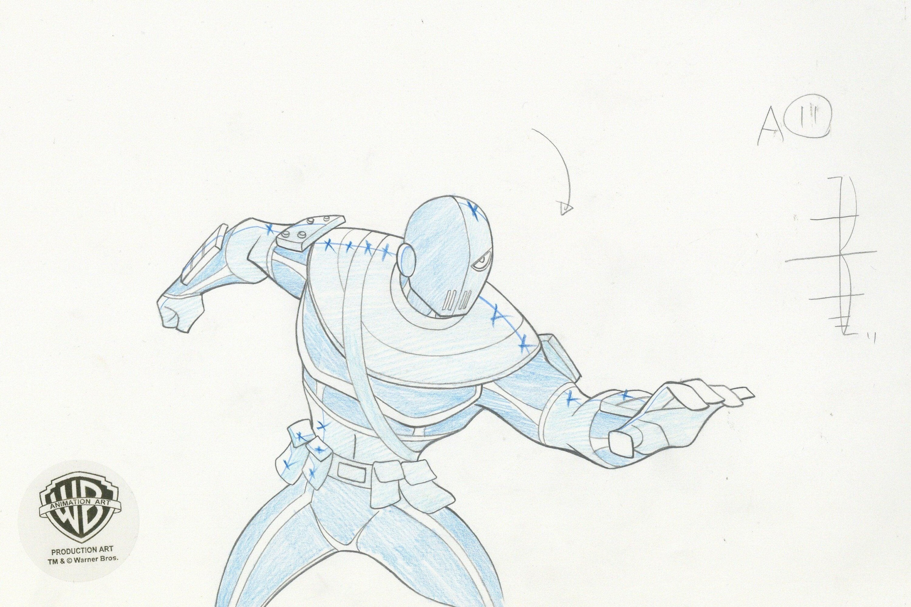 Teen Titans Original Production Drawing: Slade - Etsy