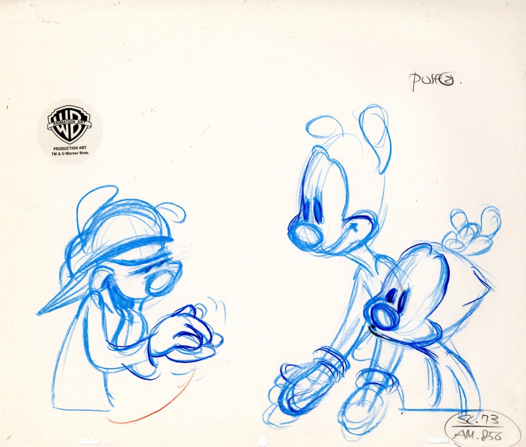 Animaniacs Original Production Drawing: Yakko, Wakko, and Dot - Etsy