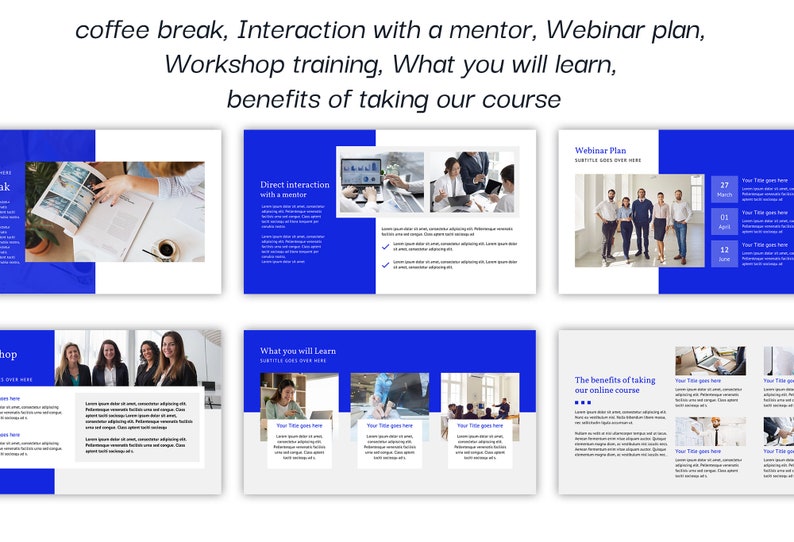 Fully Editable Webinar and Course Slide Deck Canva Template, Pitch Deck ...