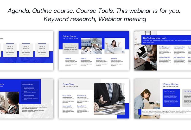 Fully Editable Webinar and Course Slide Deck Canva Template, Pitch Deck Template, Online Course ...