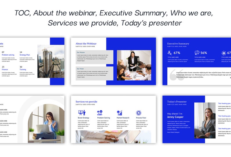 Fully Editable Webinar and Course Slide Deck Canva Template, Pitch Deck Template, Online Course ...