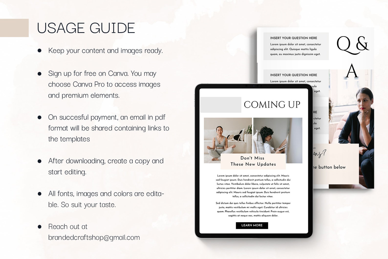30 Email Marketing Canva Templates Editable Newsletter - Etsy