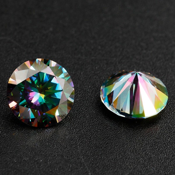Rainbow Moissanite - Etsy