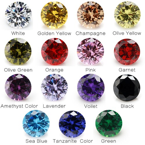 Cubic Zirconia CZ Gemstone Loose for Metal Clay PMC and Prong - Etsy