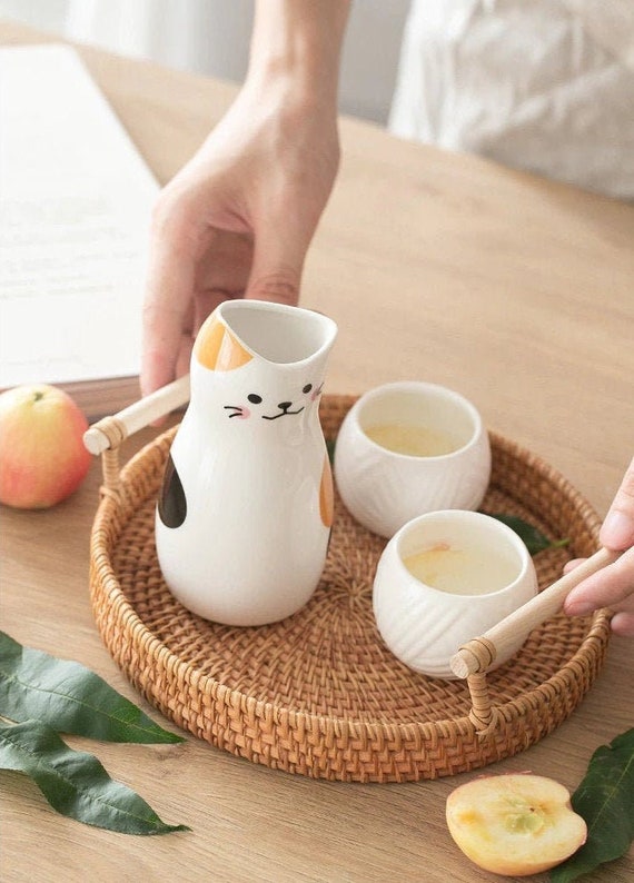 Sake Lucky Cat With