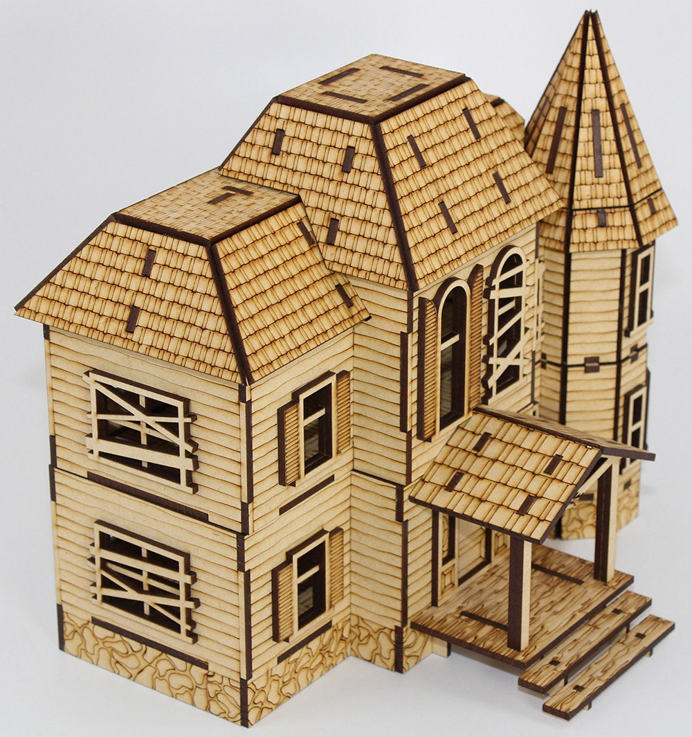 Laser Cut 28mm MDF Terrain: Victoriana - Abandoned Manor - Etsy