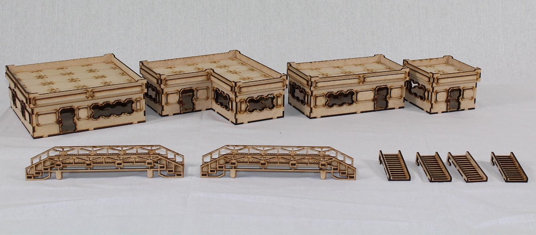 Laser Cut 28mm MDF Terrain: Sector 38 - Hab Block Starter Set - Etsy