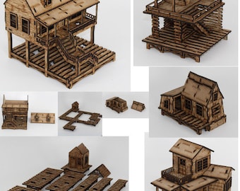 Laser Cut 28mm MDF Terrain: Bachelors' Bayou Crayton | Etsy