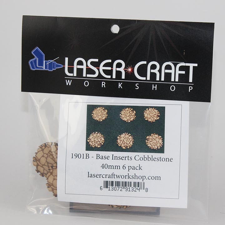 Laser Cut 40mm MDF Terrain: Cobblestone Base Inserts (6 Pack) - Etsy