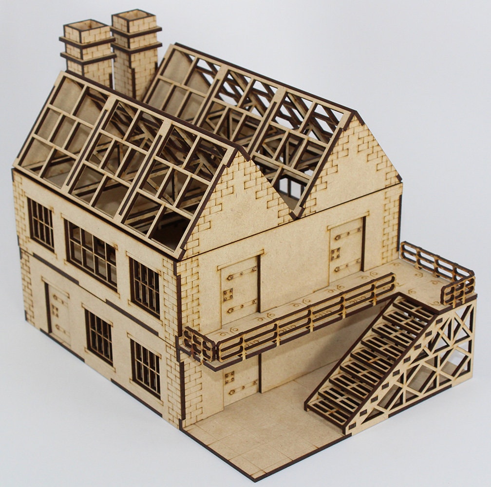 Laser Cut 28mm MDF Terrain: Zoned for Heavy Industry - Zinco Warehouse ...