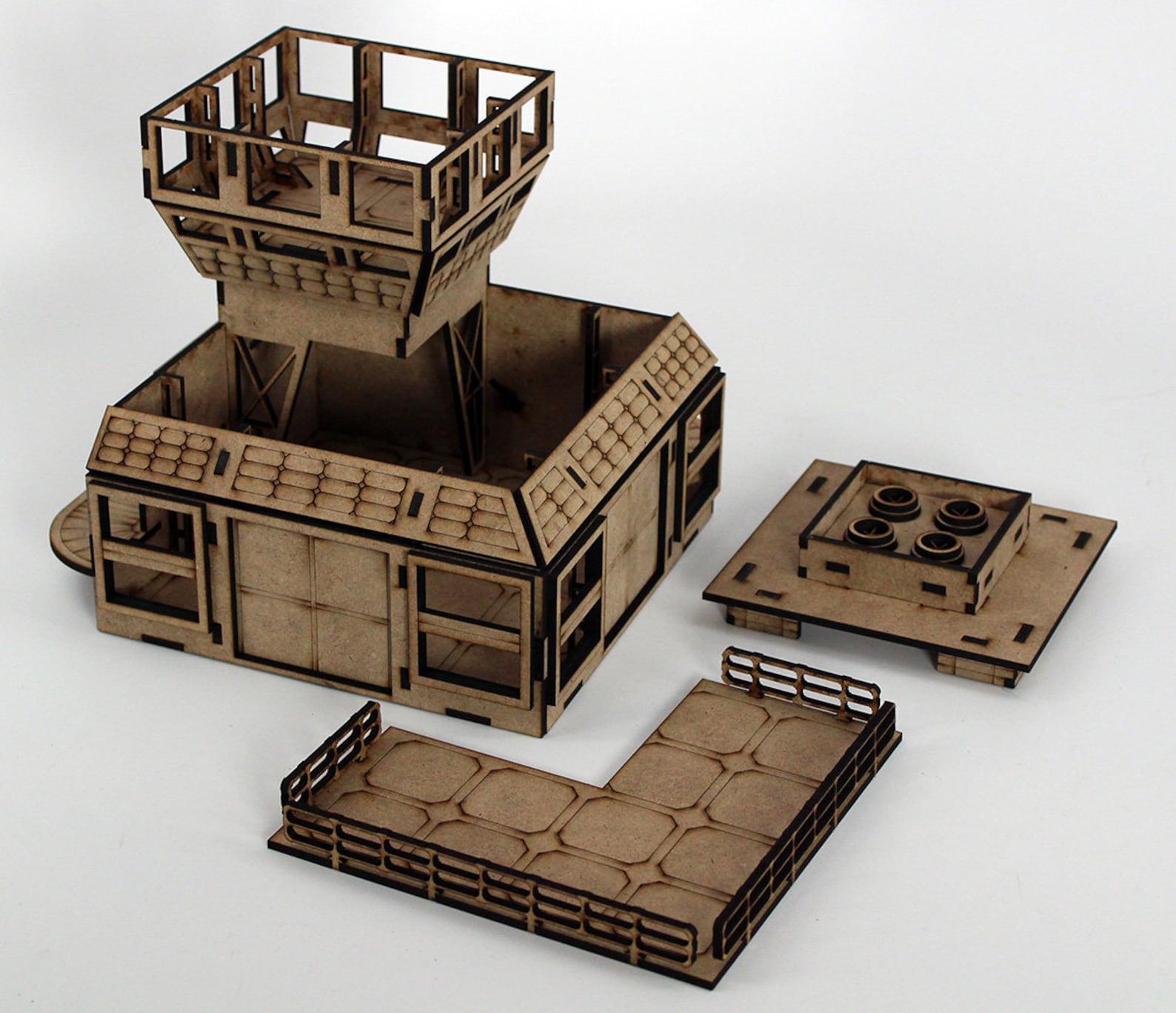 Laser Cut 28mm MDF Terrain: Zoned for Heavy Industry - Command Center ...