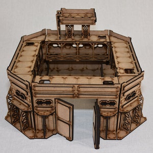 Laser Cut 28mm MDF Terrain: Sector 38 Fortress - Outpost Set - Etsy
