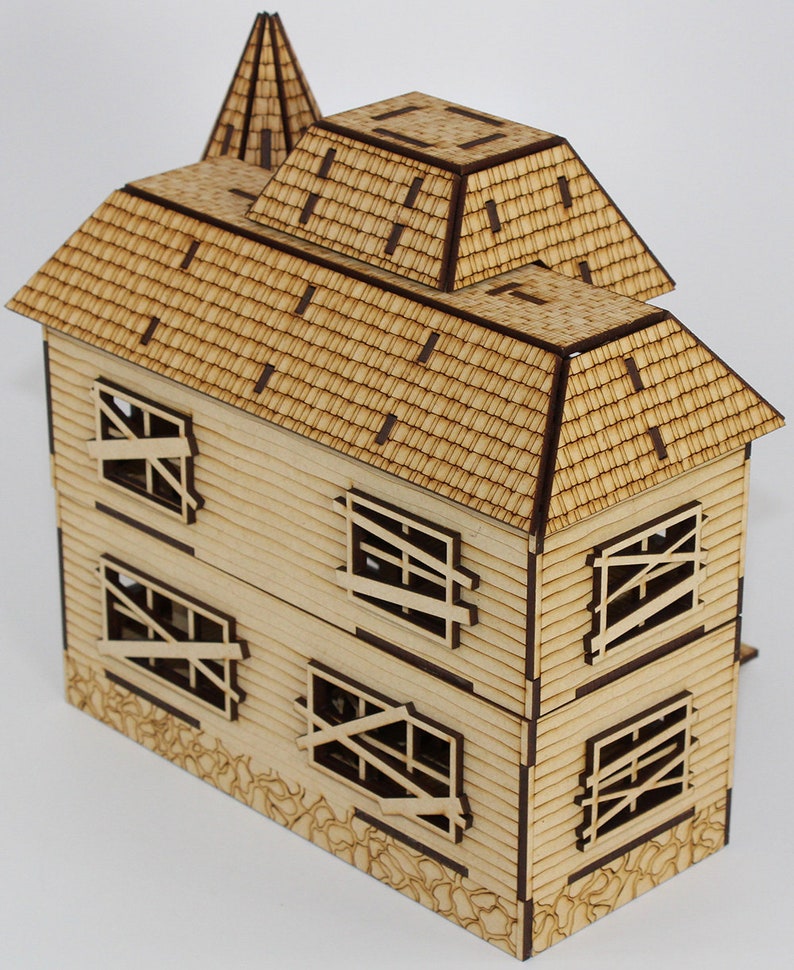 Laser Cut 28mm MDF Terrain: Victoriana - Abandoned Manor - Etsy 日本