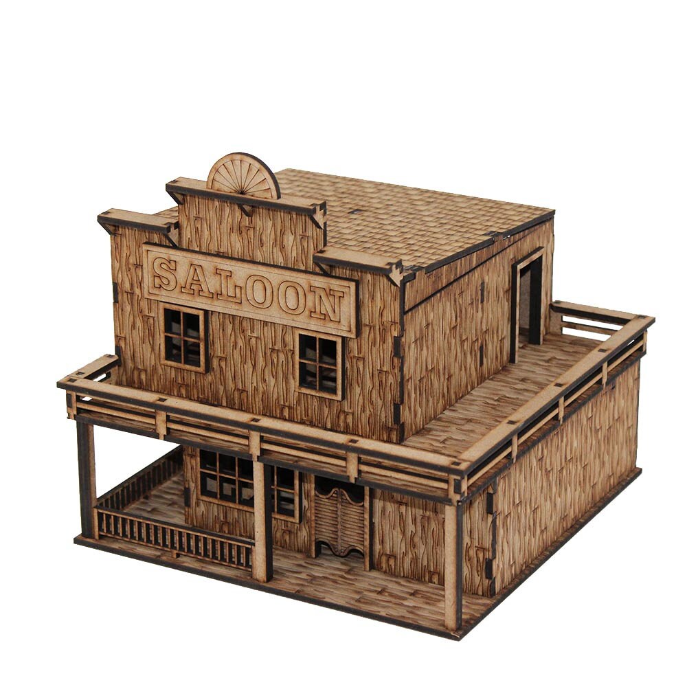 Laser Cut 28mm MDF Terrain: Wild West Boomtown - Saloon - Etsy