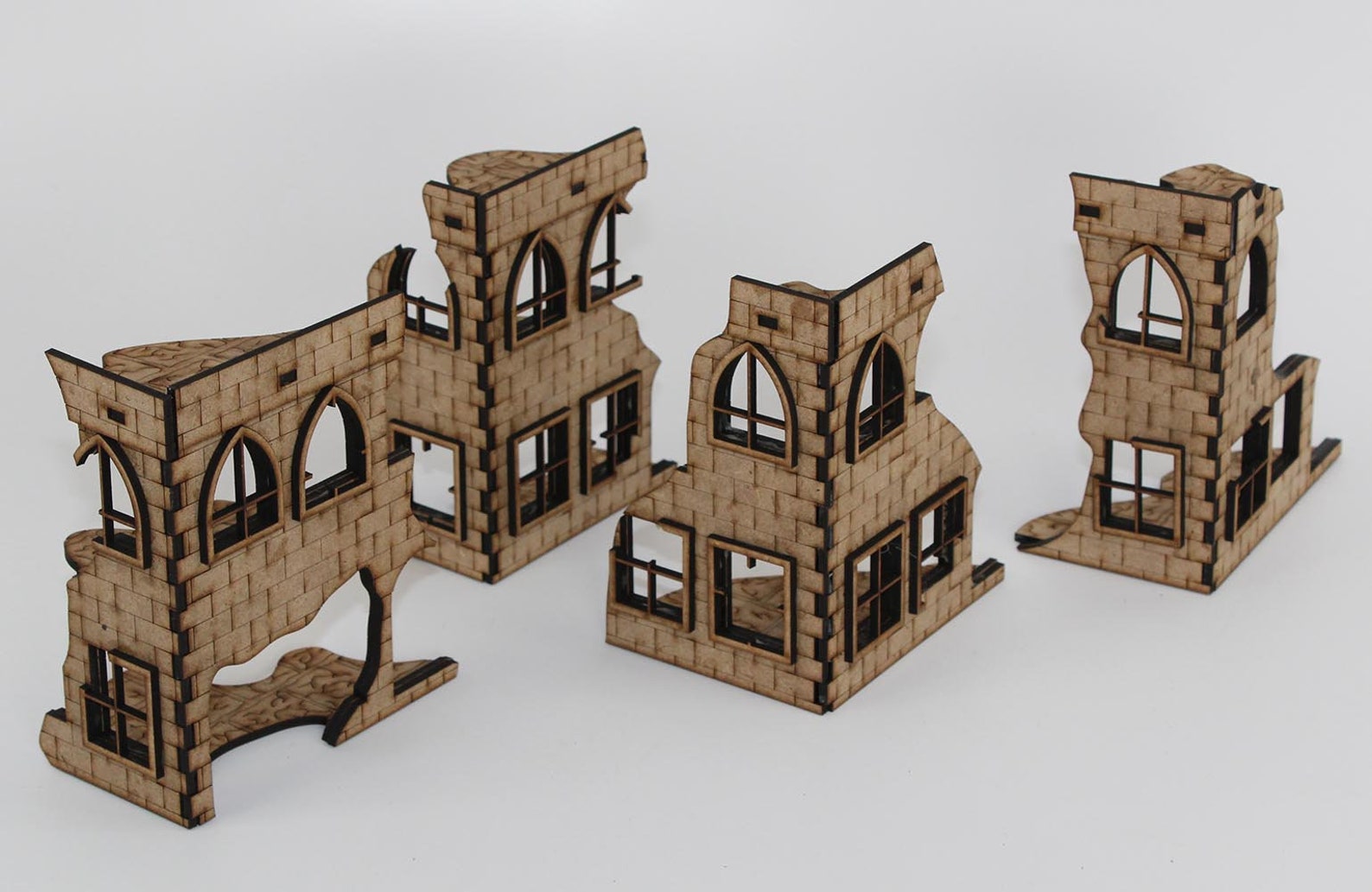 Laser Cut 28mm MDF Terrain: City Center Ruinscape - the Four Corners ...
