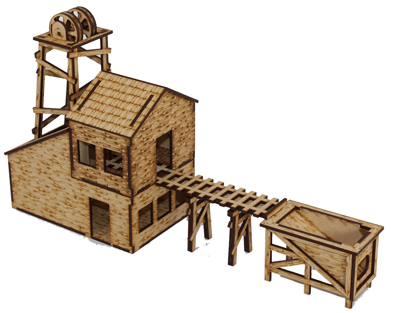 Laser Cut 28mm MDF Terrain: Wild West Boomtown - Lucky Strike Mine ...
