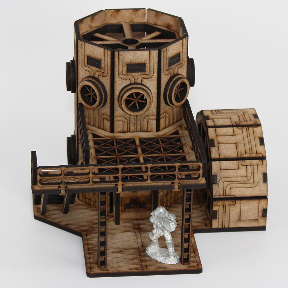 Laser Cut 28mm MDF Terrain: Zoned for Heavy Industry Tokamak - Etsy
