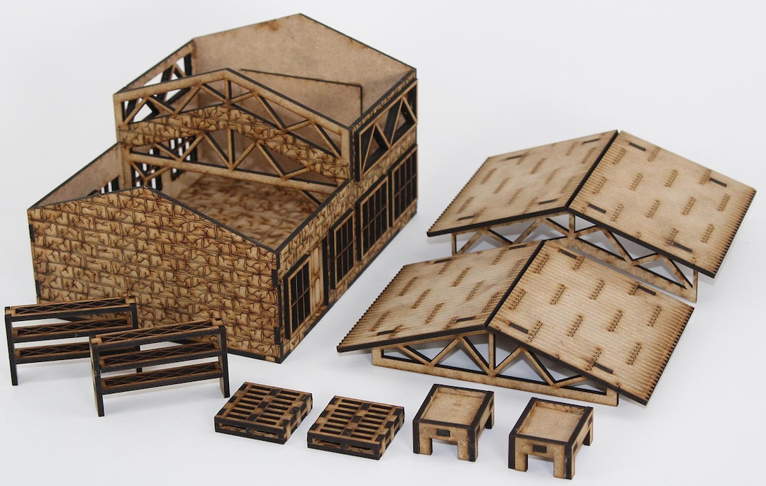 Laser Cut 28mm MDF Terrain: Zoned for Heavy Industry - Sisko's Assembly ...