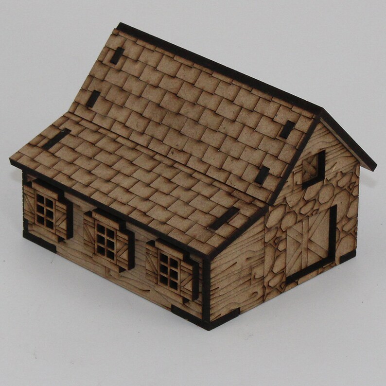 Laser Cut 15mm MDF Terrain: Battlefields of France - Provincial Barn - Etsy