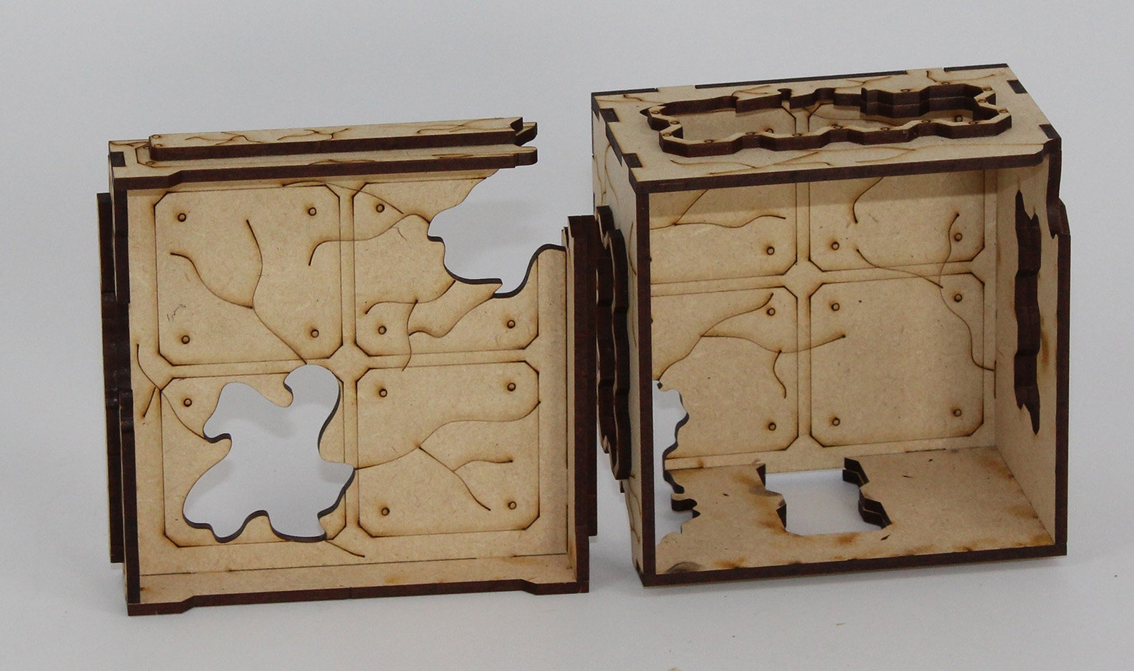 Laser Cut 28mm MDF Terrain: Sector 38 - 4" X 4" Ruined Blockhouse - Etsy