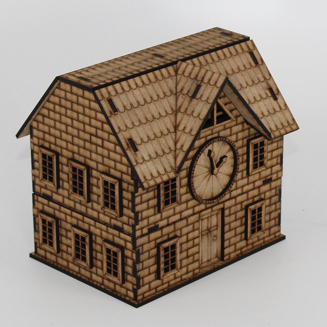 Laser Cut 28mm MDF Terrain: Colonial Village - Bella, the Town Hall - Etsy