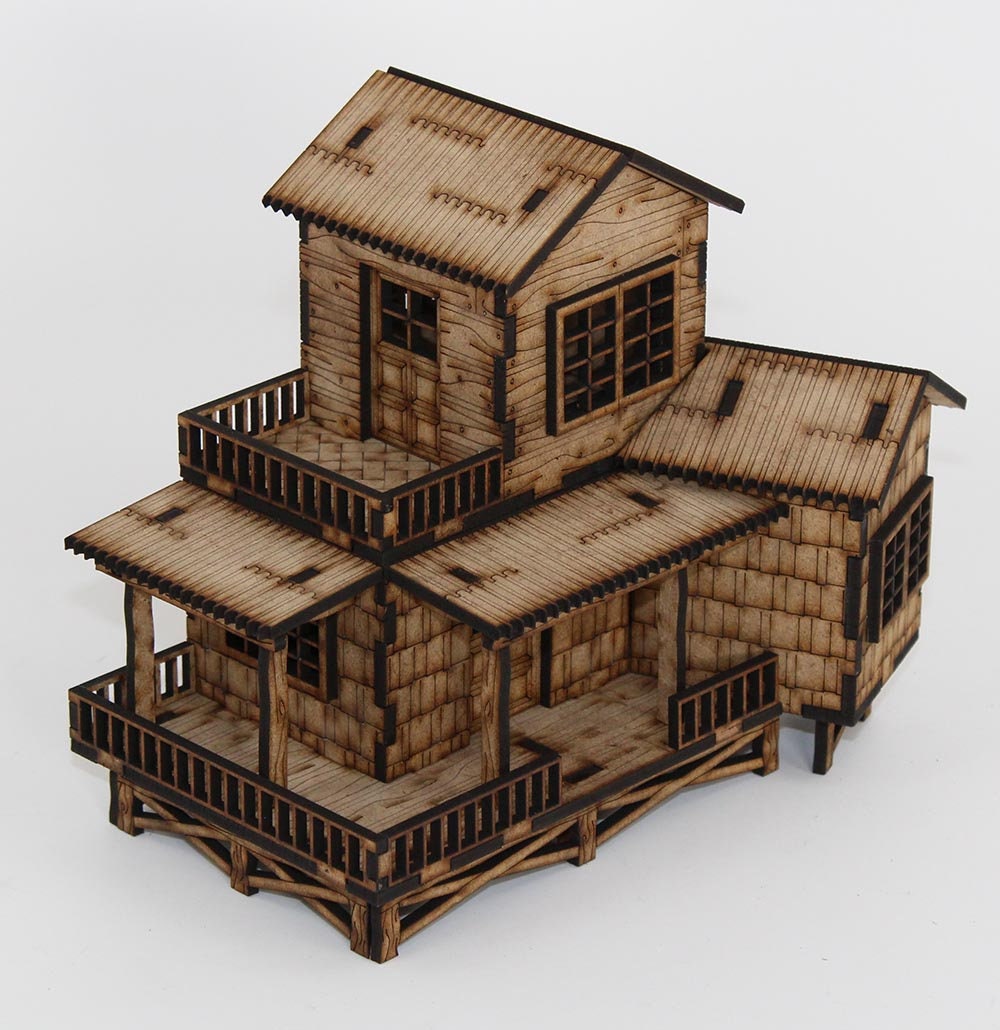 Laser Cut 28mm MDF Terrain: Bachelors' Bayou - Crayton House - Etsy