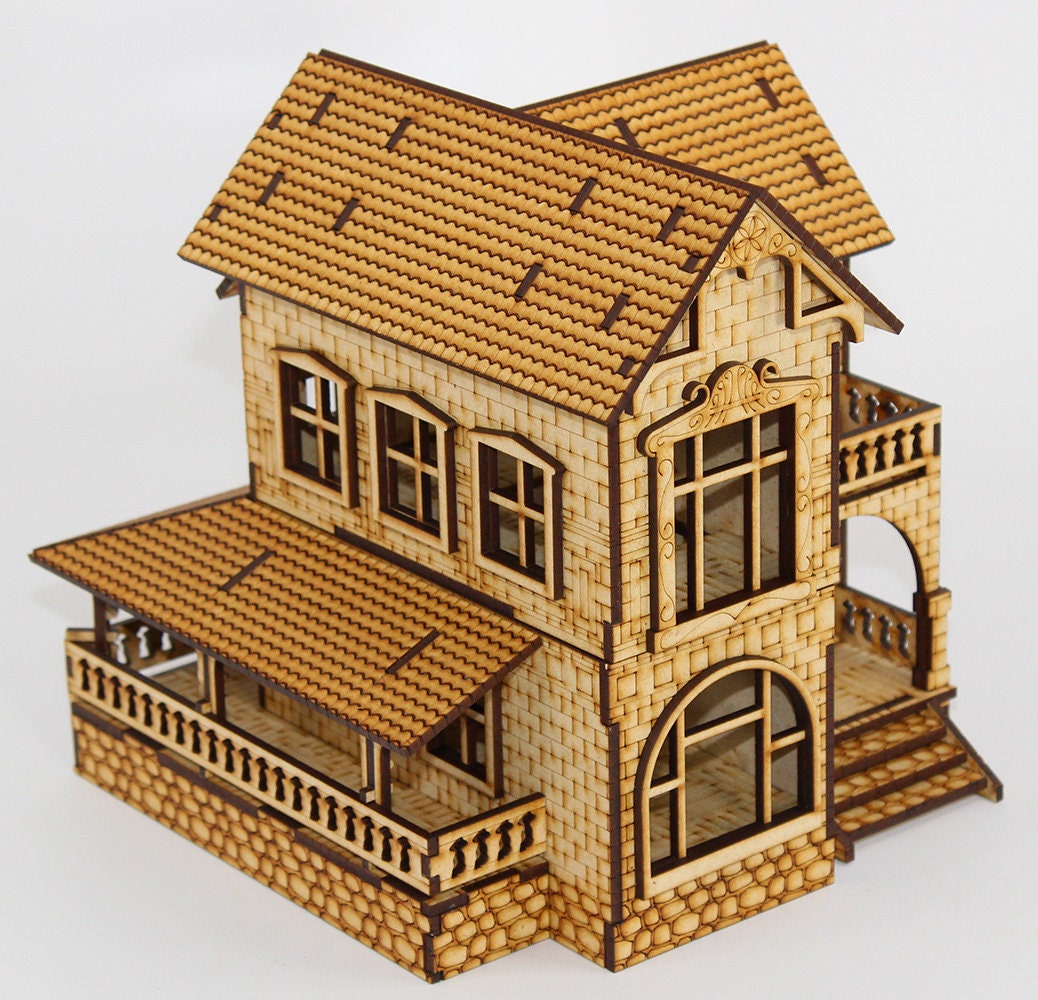 Laser Cut 28mm MDF Terrain: Victoriana Loup Chateau - Etsy