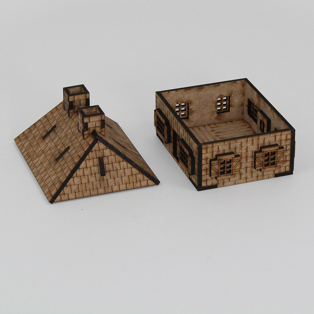 Laser Cut 15mm MDF Terrain: Battlefields of France - Villers-bocage ...