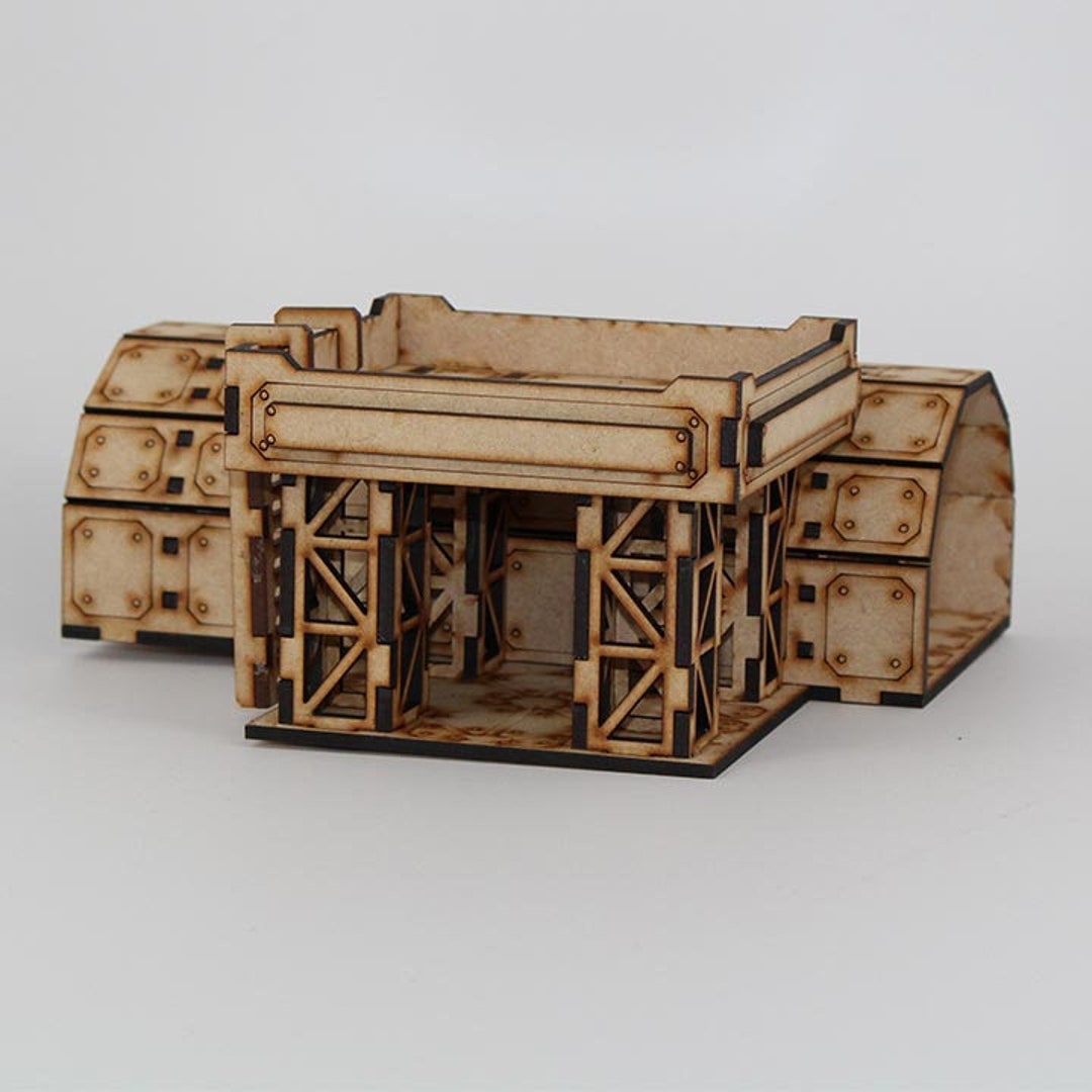 Laser Cut 28mm MDF Terrain: Sector 38 - Supply Depot - Etsy