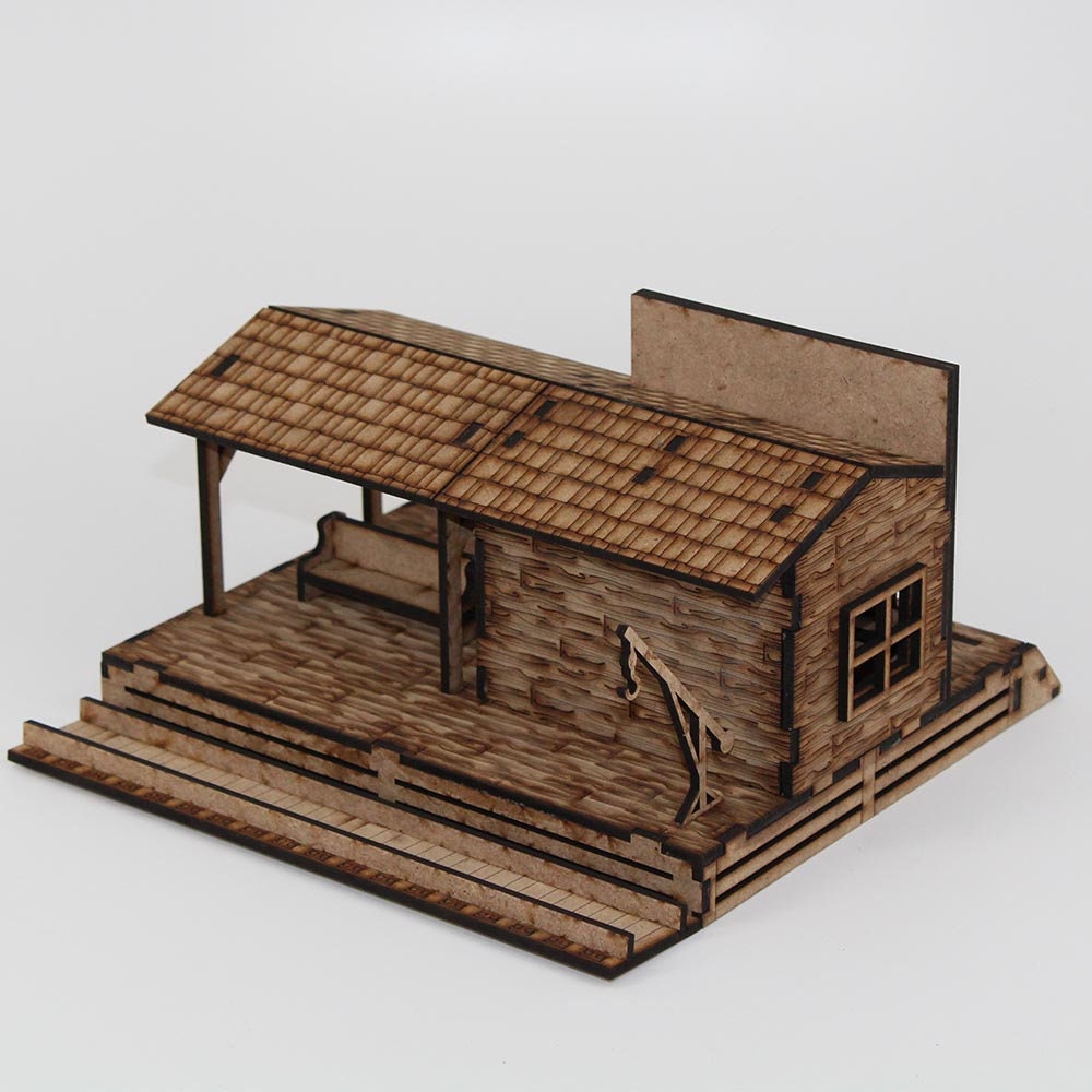 Laser Cut 28mm MDF Terrain: Wild West Boomtown - Train Station - Etsy