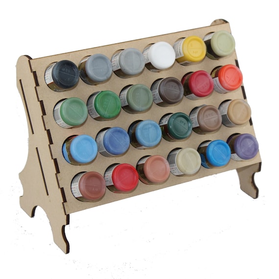 Laser Cut MDF Hobby Accessory: Paint Bottle Storage Rack | Etsy
