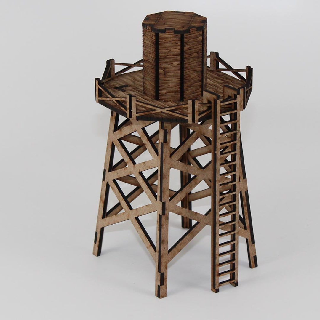 Laser Cut 28mm MDF Terrain: Wild West Boomtown - Water Tower - Etsy