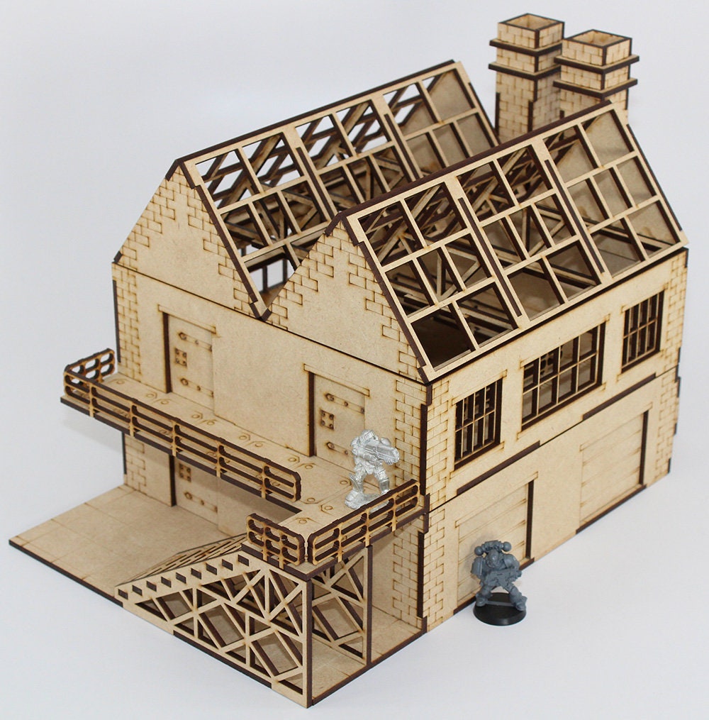 Laser Cut 28mm MDF Terrain: Zoned for Heavy Industry - Zinco Warehouse ...