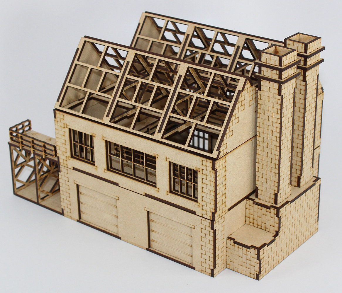 Laser Cut 28mm MDF Terrain: Zoned for Heavy Industry - Zinco Warehouse ...