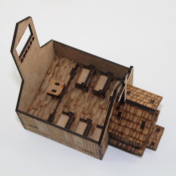 Church Laser Cut 28mm MDF Terrain Wild West Boomtown Toys & Games Role ...
